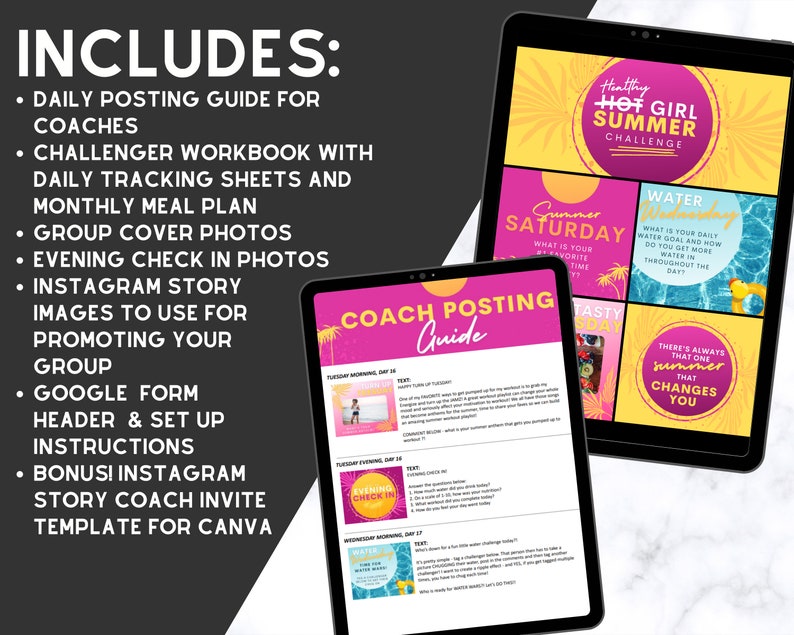Summer Slay Health & Fitness Challenge Group Bundle for Coaches ...