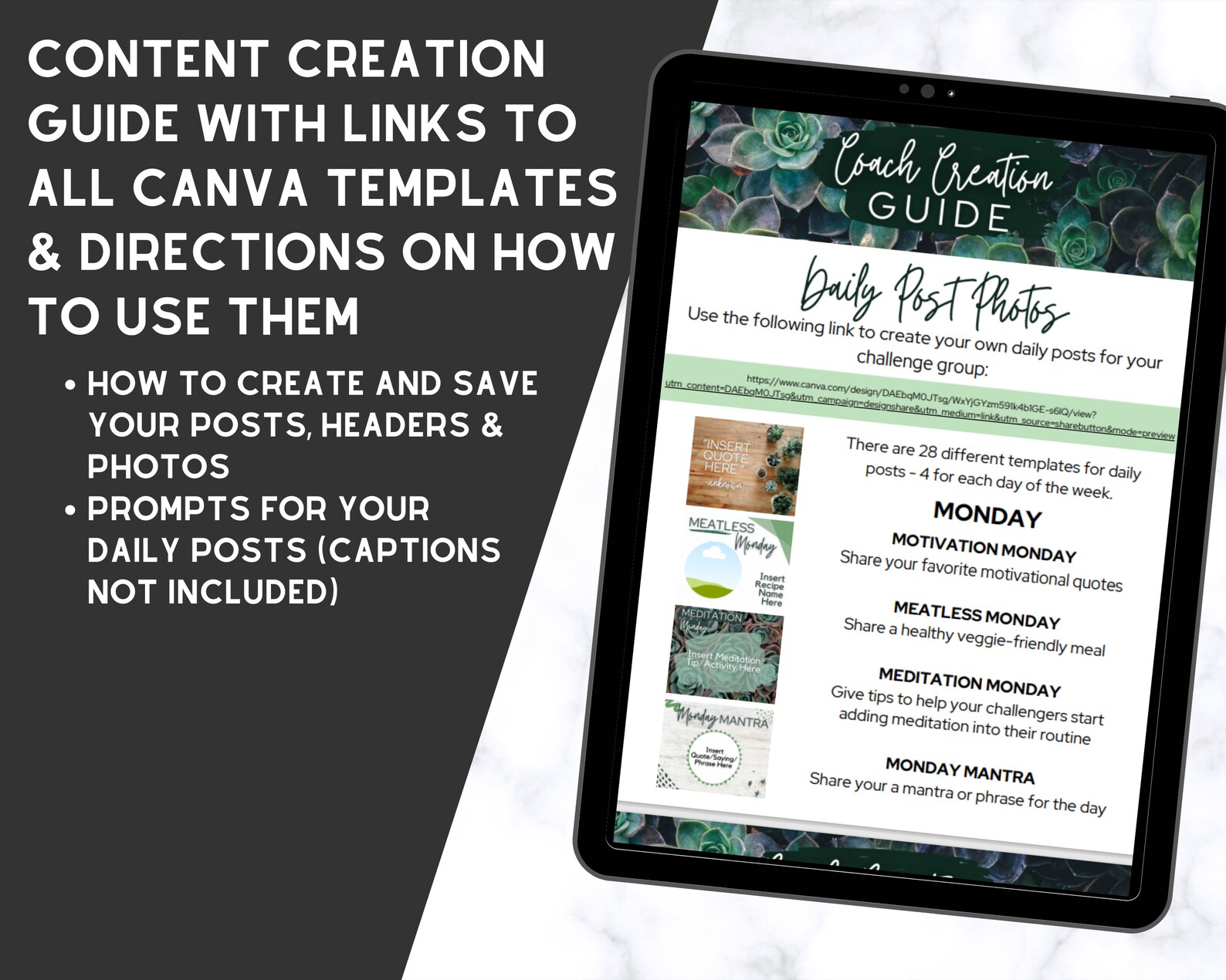 Fully Editable Challenge Group Template Bundle, Canva, Customizable ...