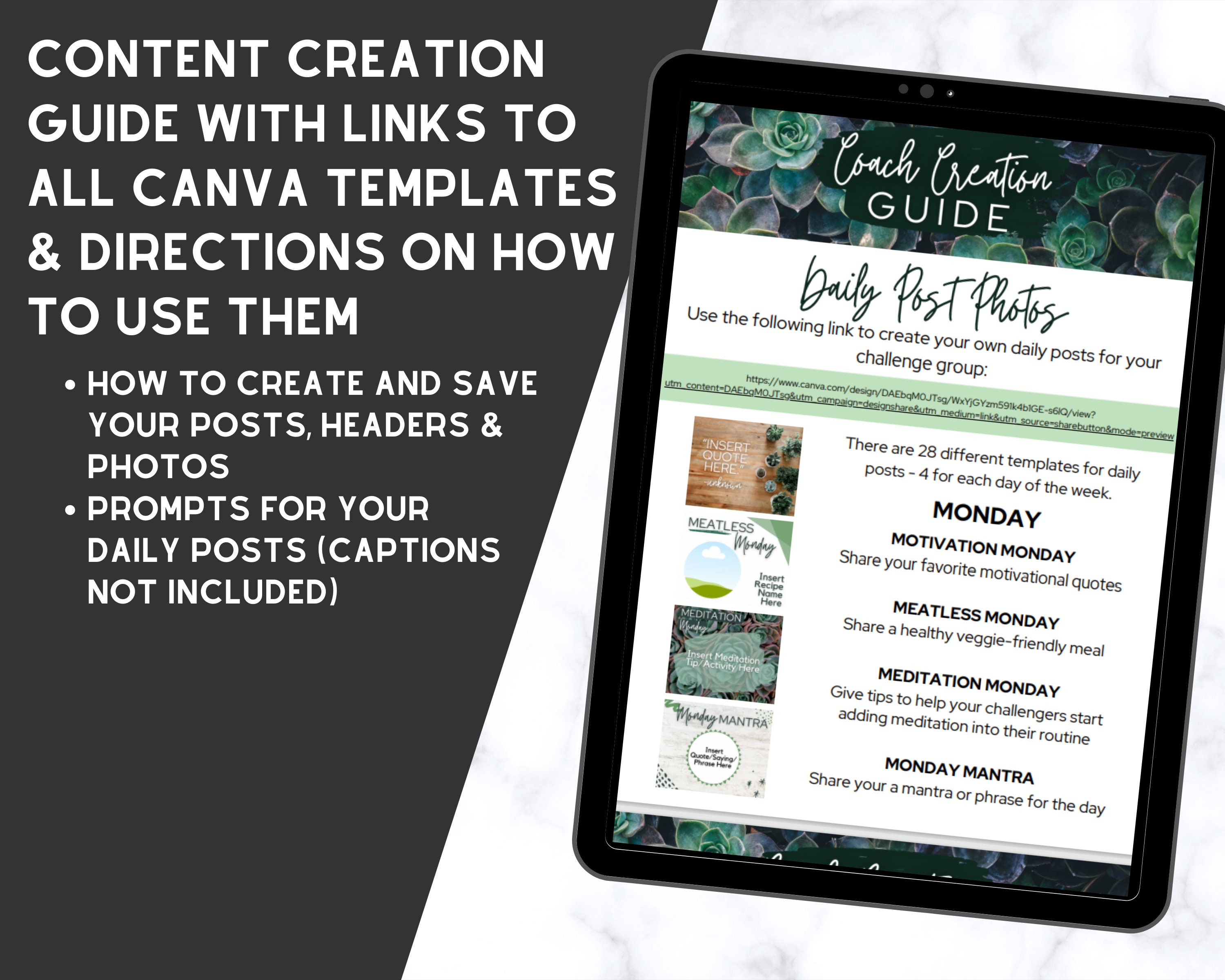 Fully Editable Challenge Group Template Bundle, Canva, Customizable ...