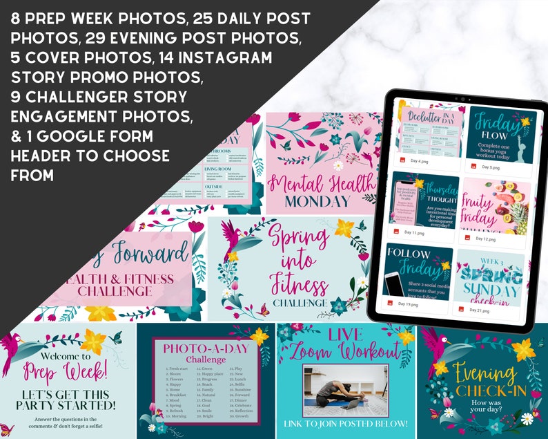 May Spring Floral Challenge Group Guide, Spring Health and Fitness ...