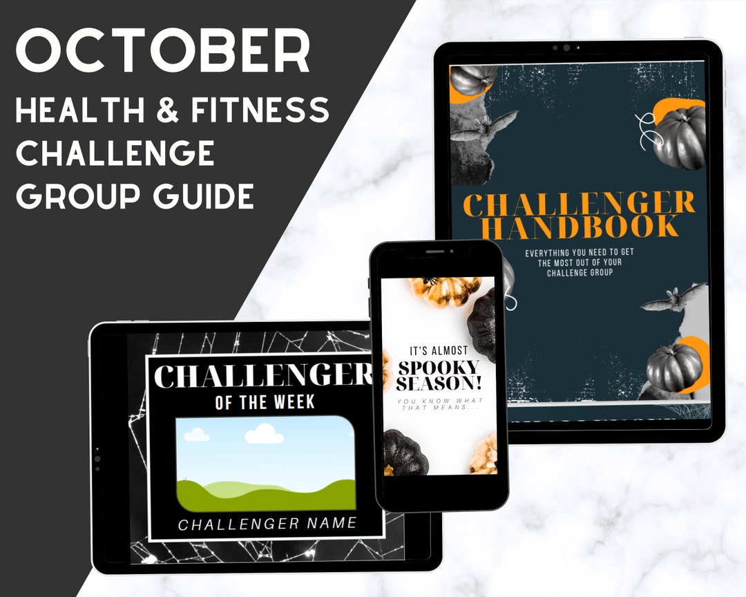 October Health & Fitness Challenge Group Bundle for Coaches, Challenge ...