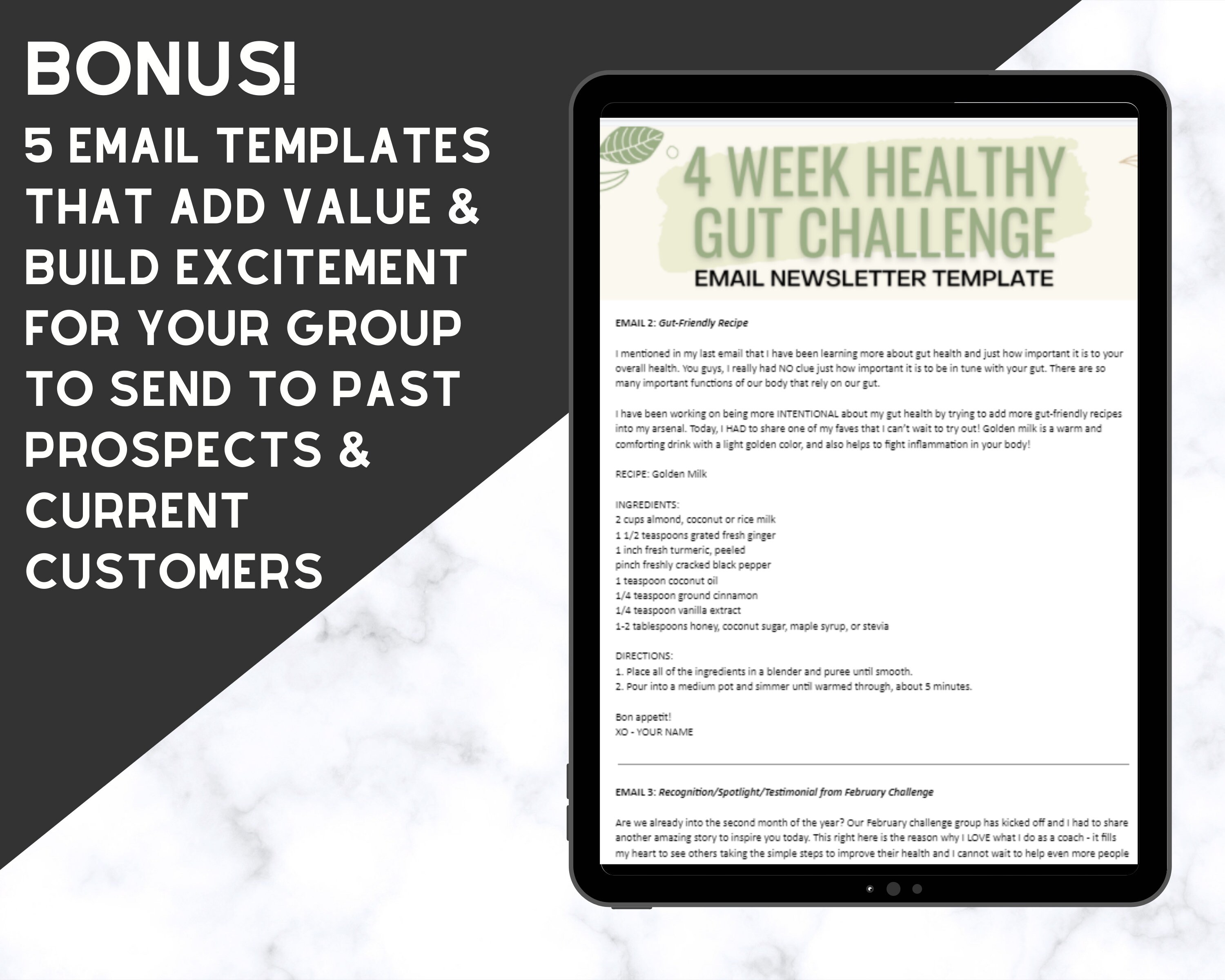 4 Week Healthy Gut Challenge Group Bundle, Challenge Group Posting ...