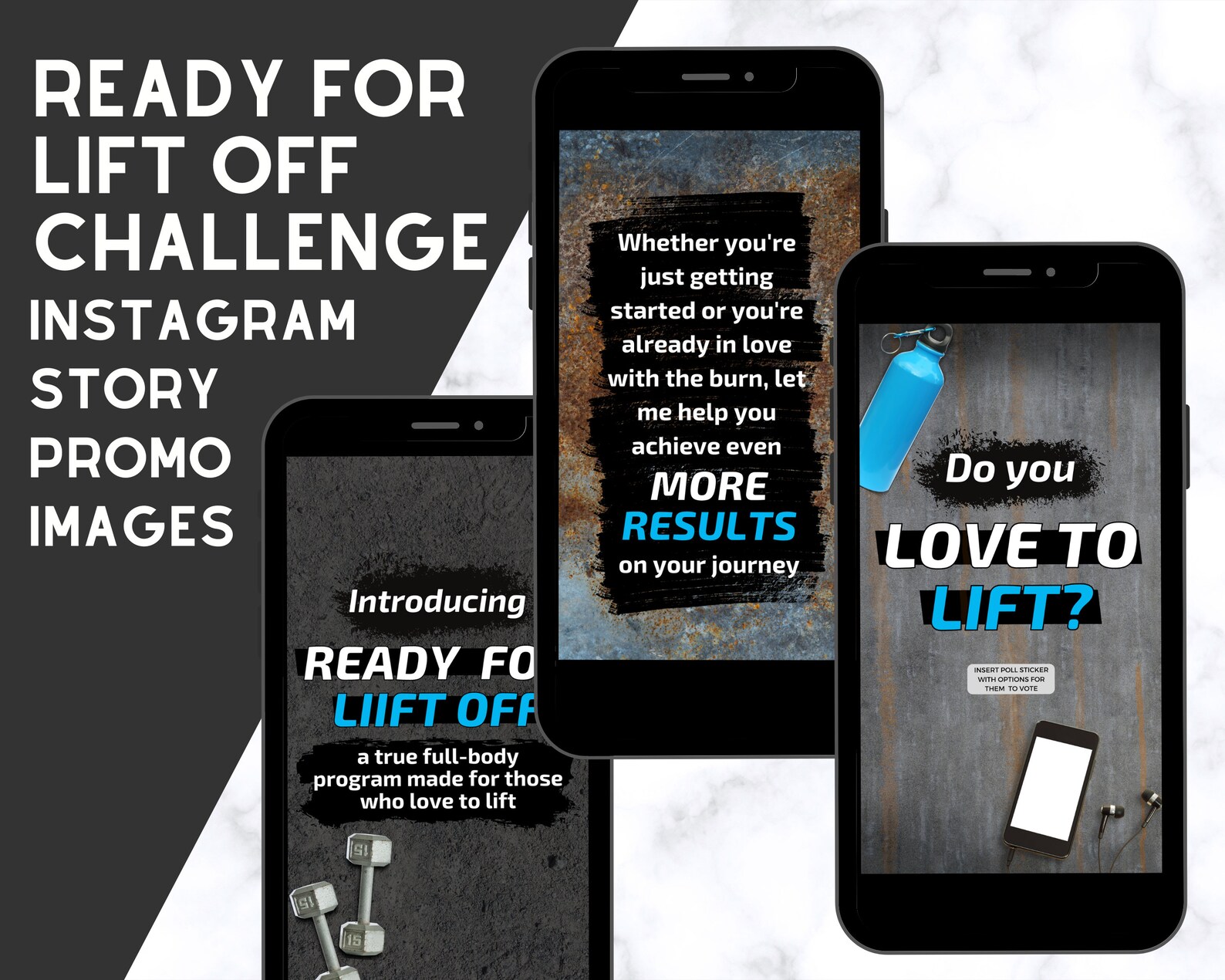 Ready for LIFT off Challenge Instagram Stories Promo Images for ...
