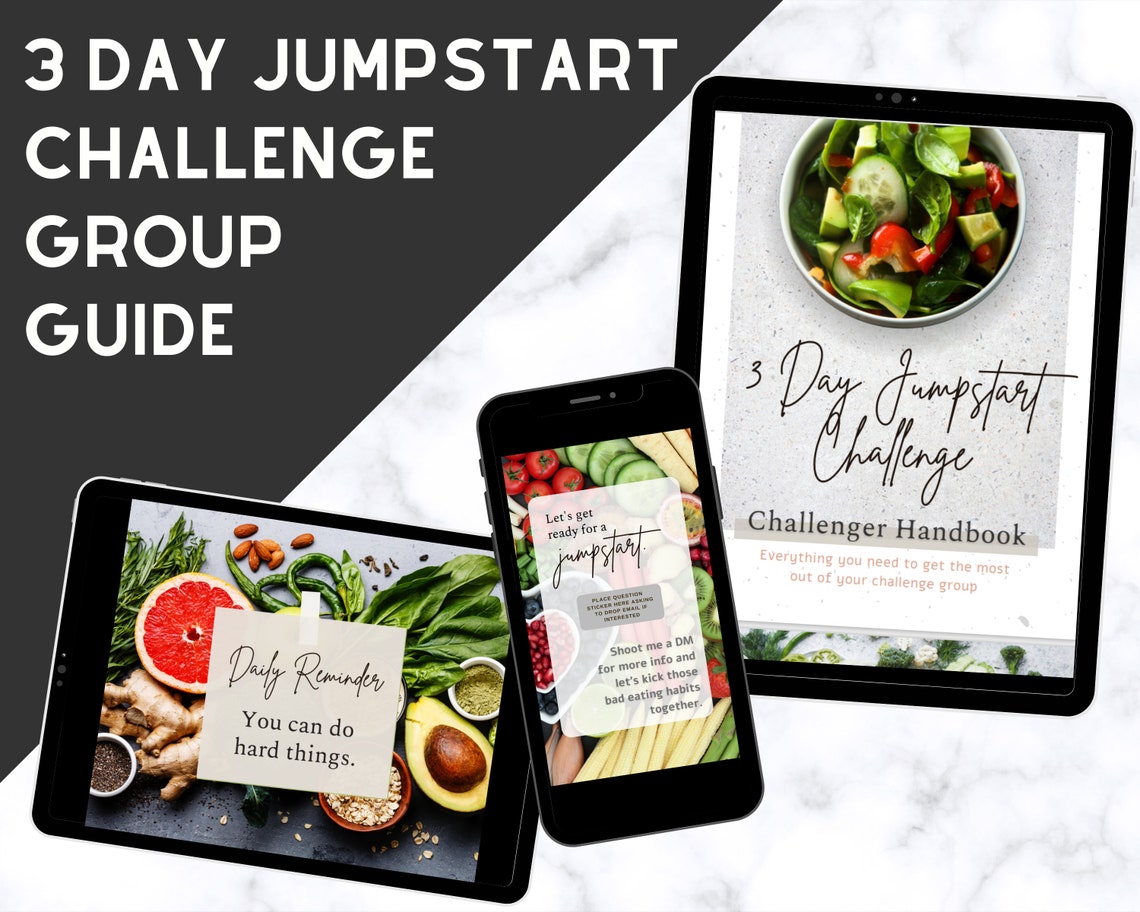 3 Day Jumpstart Challenge Group Bundle for Coaches Challenge - Etsy