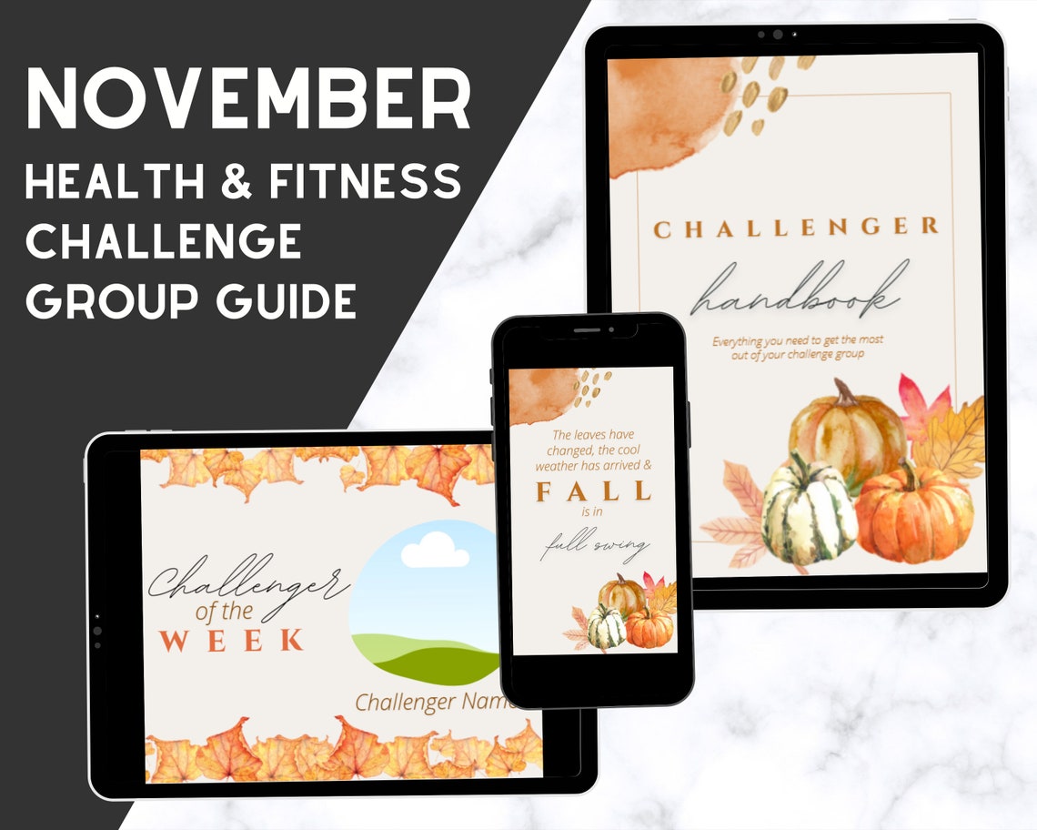 November Health & Fitness Challenge Group Guide, Challenge Group ...