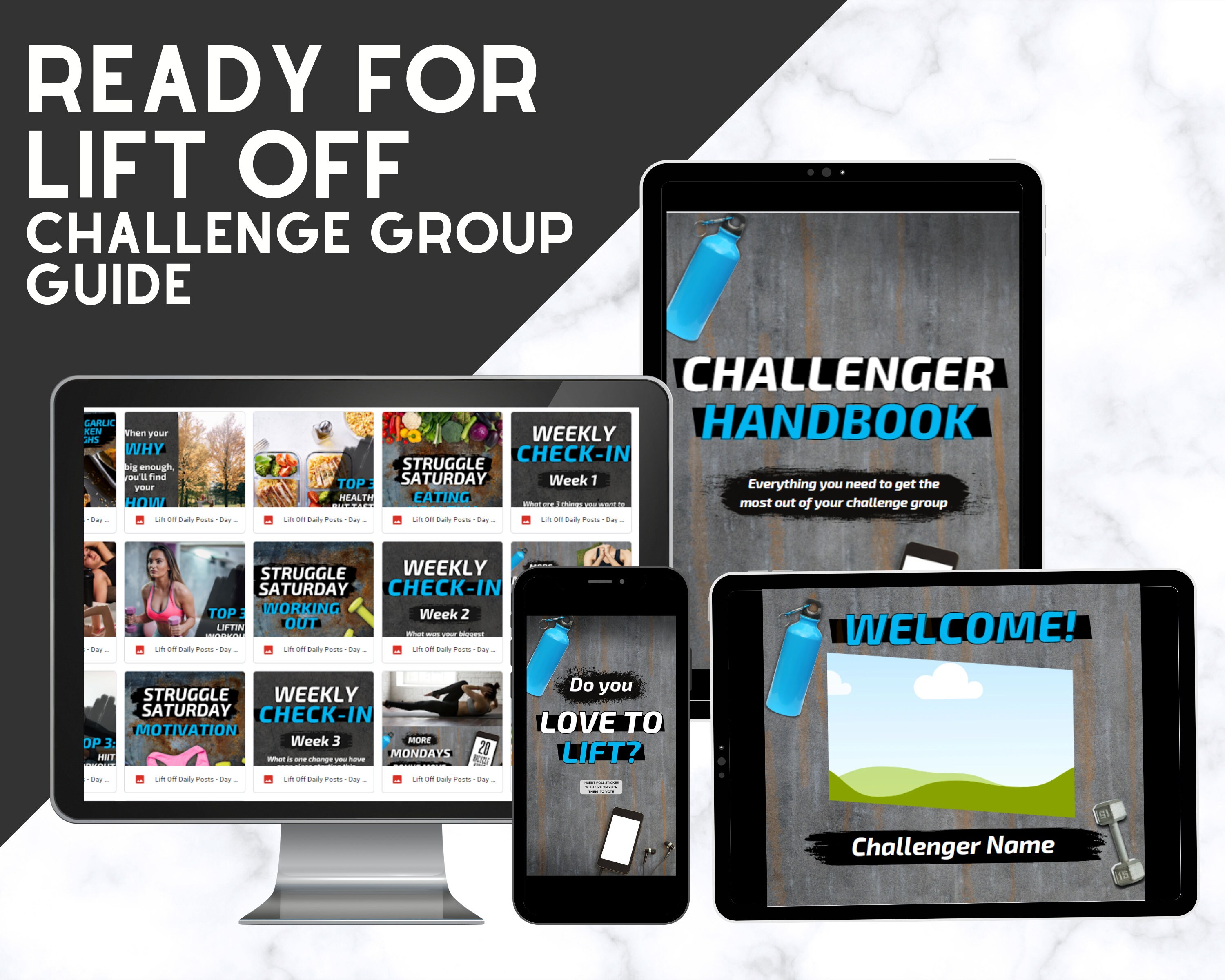Ready for LIFT OFF Challenge Group Bundle, Challenge Group Posting ...