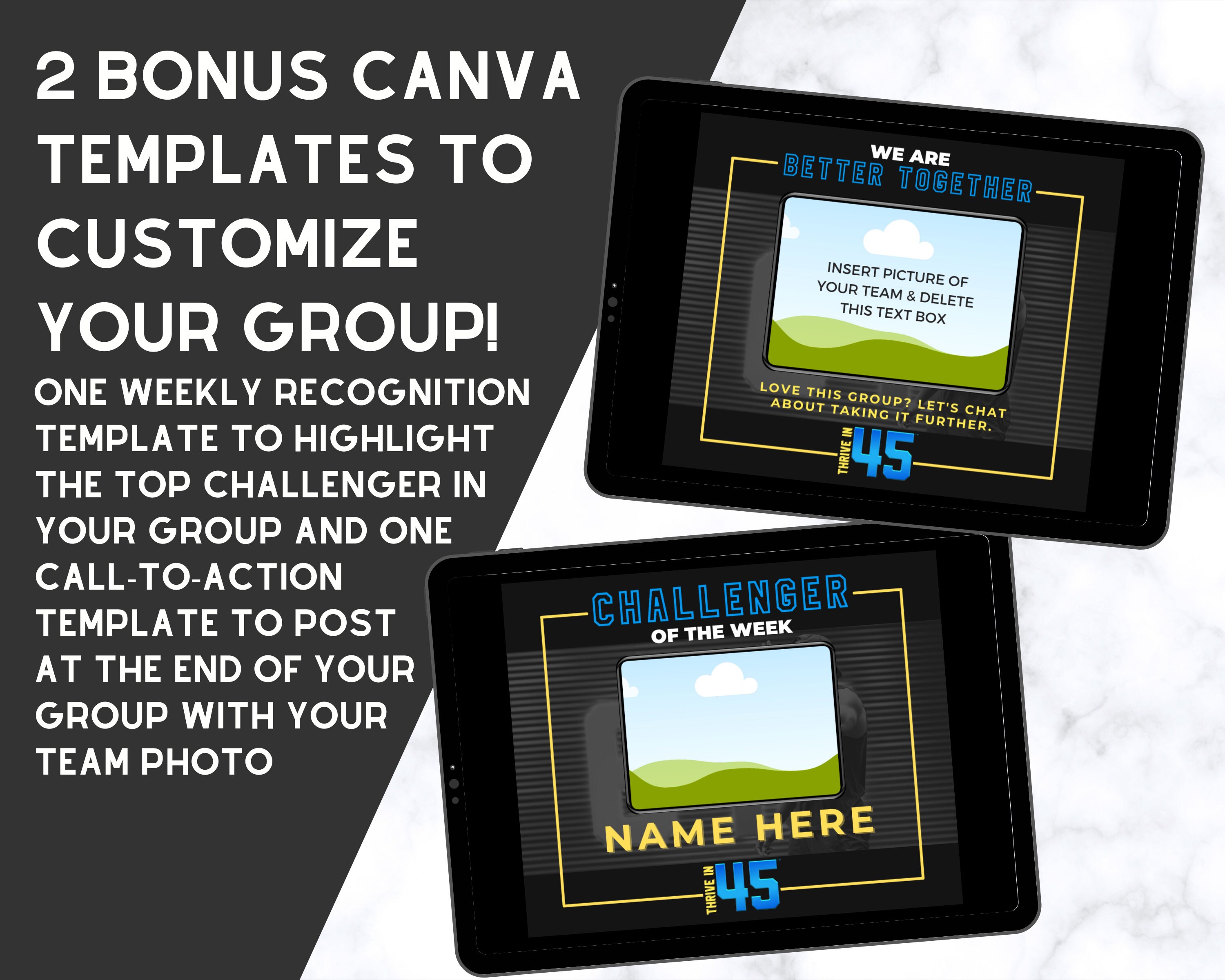 Thrive in 45 Challenge Group Bundle, Challenge Group Posting Guide ...