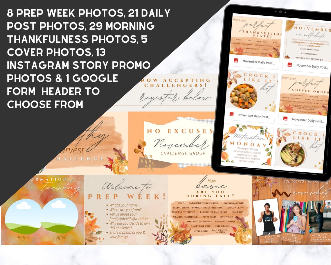November Health & Fitness Challenge Group Guide, Challenge Group ...