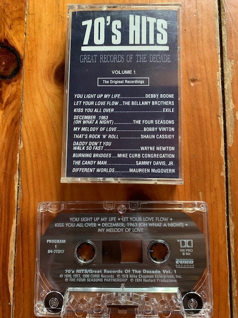 1970's Compilation Cassette Tapes - Etsy