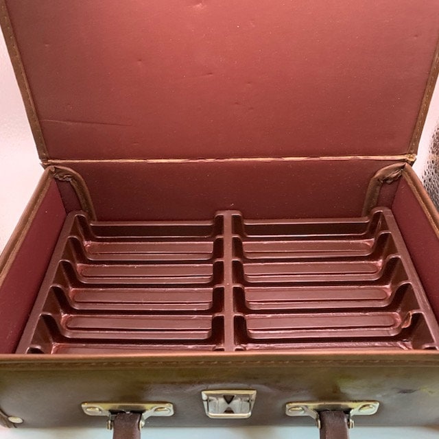 Brown Cassette Tape Carrying Case holds 12 - Etsy