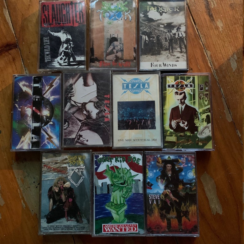 Vintage Hair Metal/hard Rock Cassette Tapes M-Z (you Pick) - Etsy