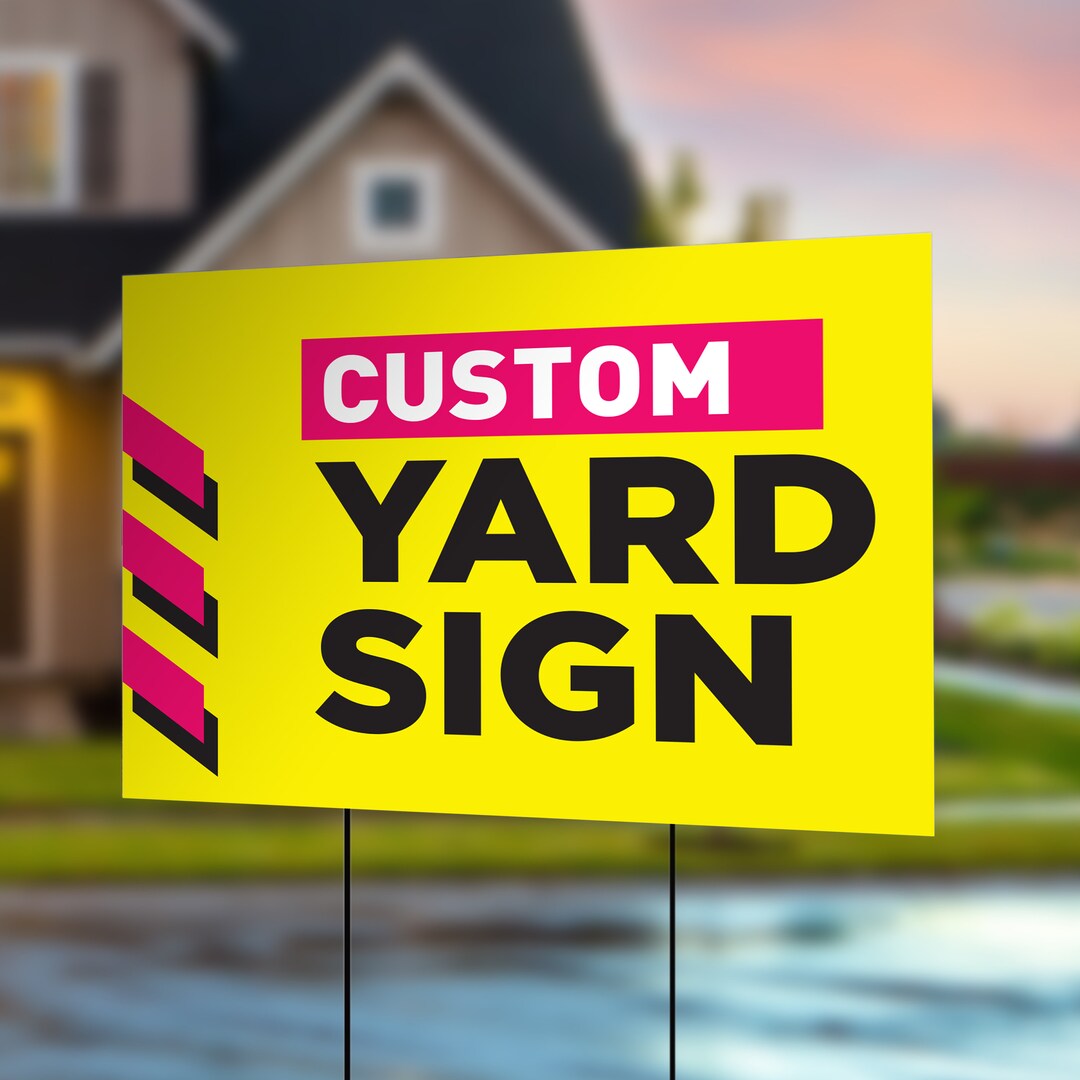 Custom Yard Sign Design DIGITAL FILE ONLY Real Estate Sign - Etsy