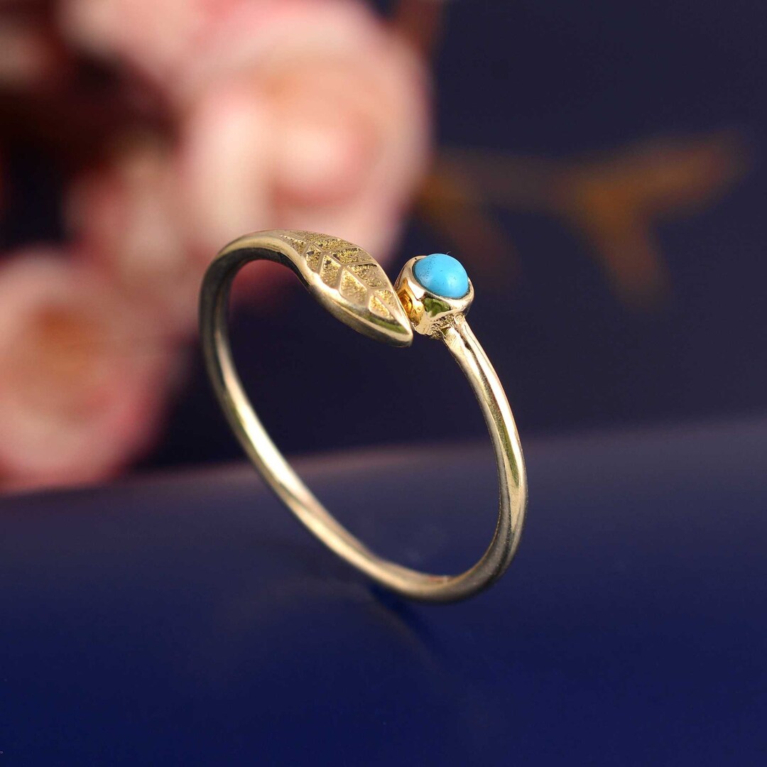 Tiny Turquoise Ring,pinky Finger Ring,women Ring,handmade Ring,vintage Ring,unique Ring,boho ...