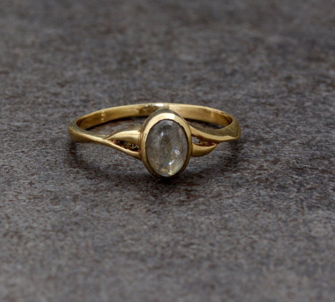 Tinny Oval Labradorite Ring, Handmade Ring, Women Ring, Vintage Ring ...