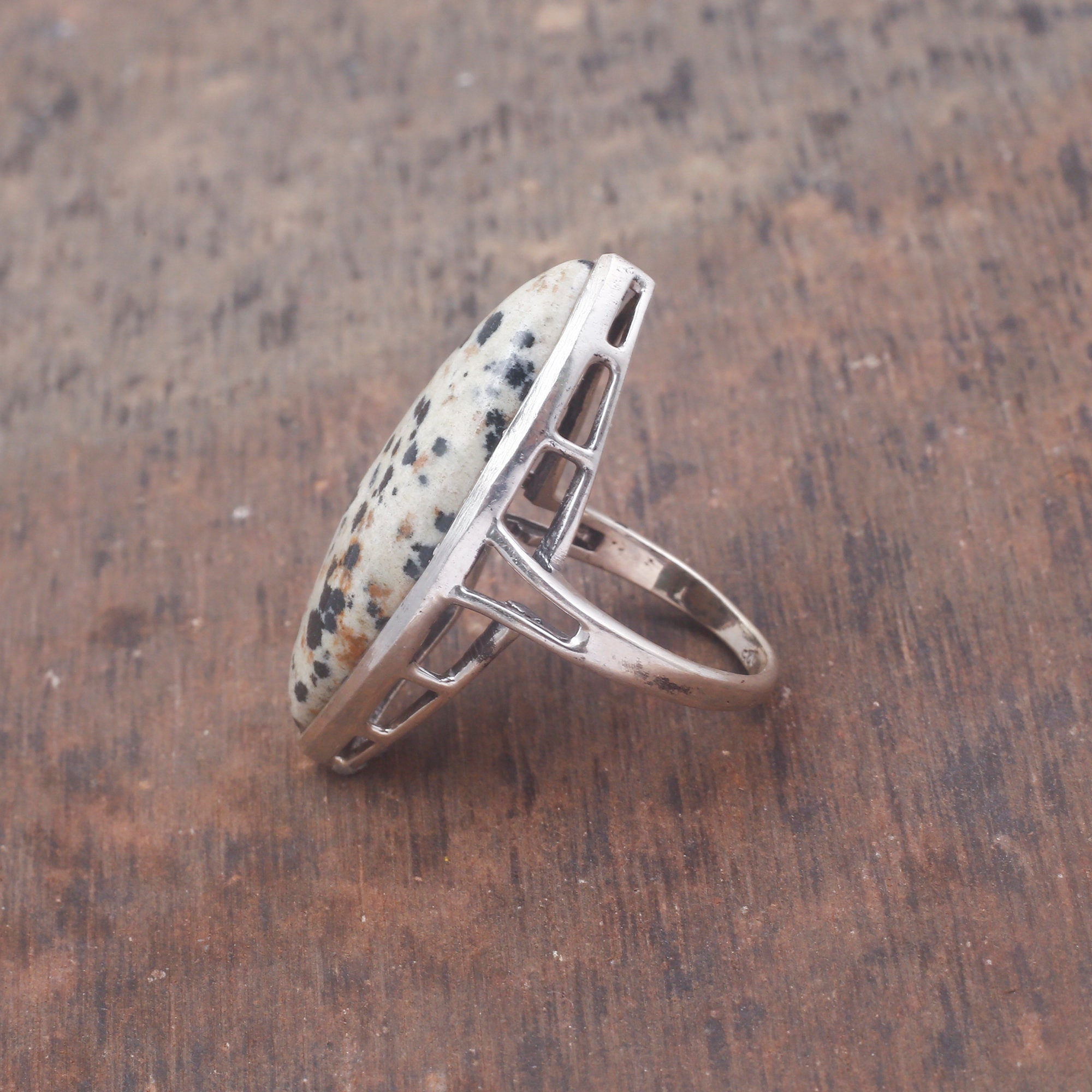 Jasper Stone Ring - Etsy