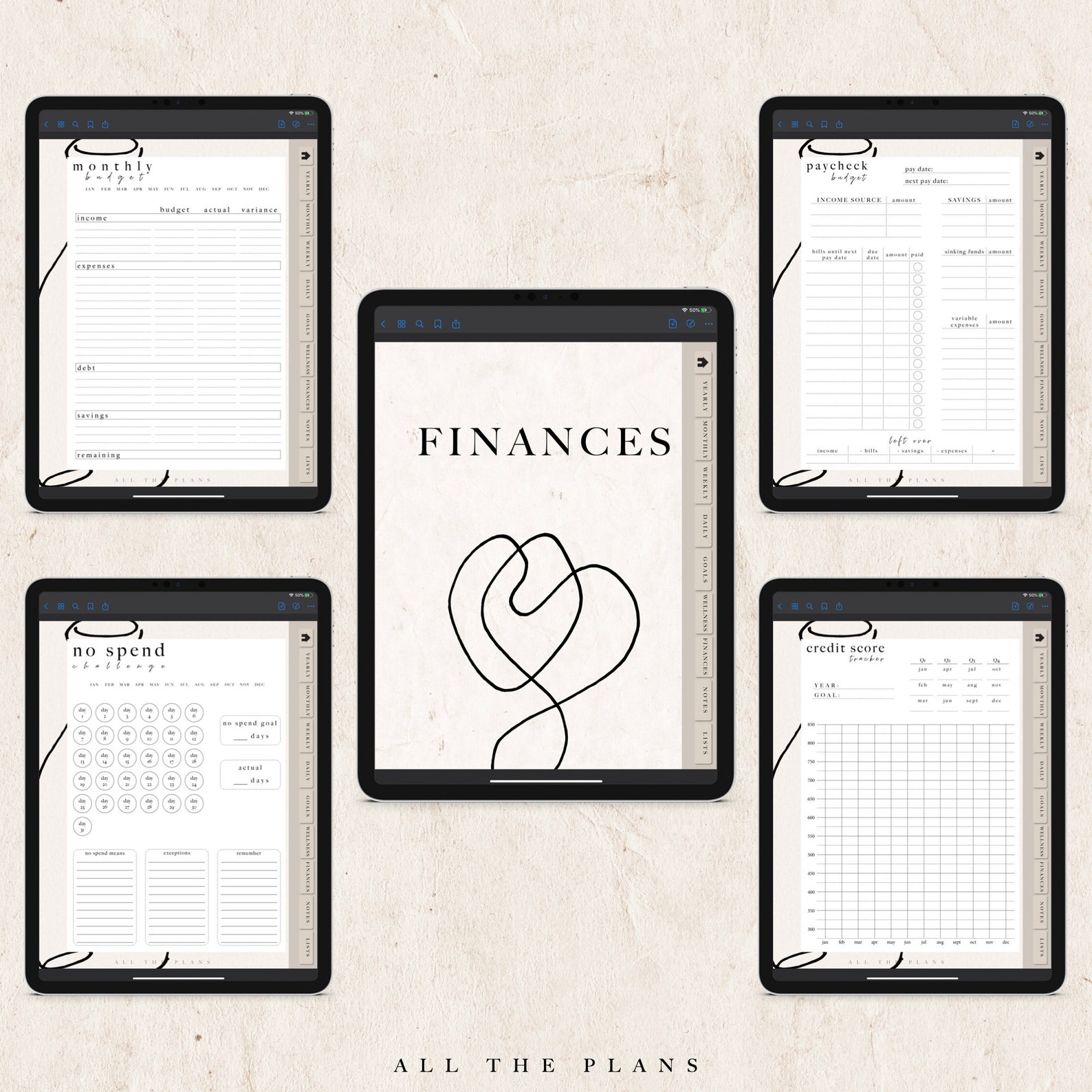 Digital Life Planner Undated Digital Planner Undated Life - Etsy