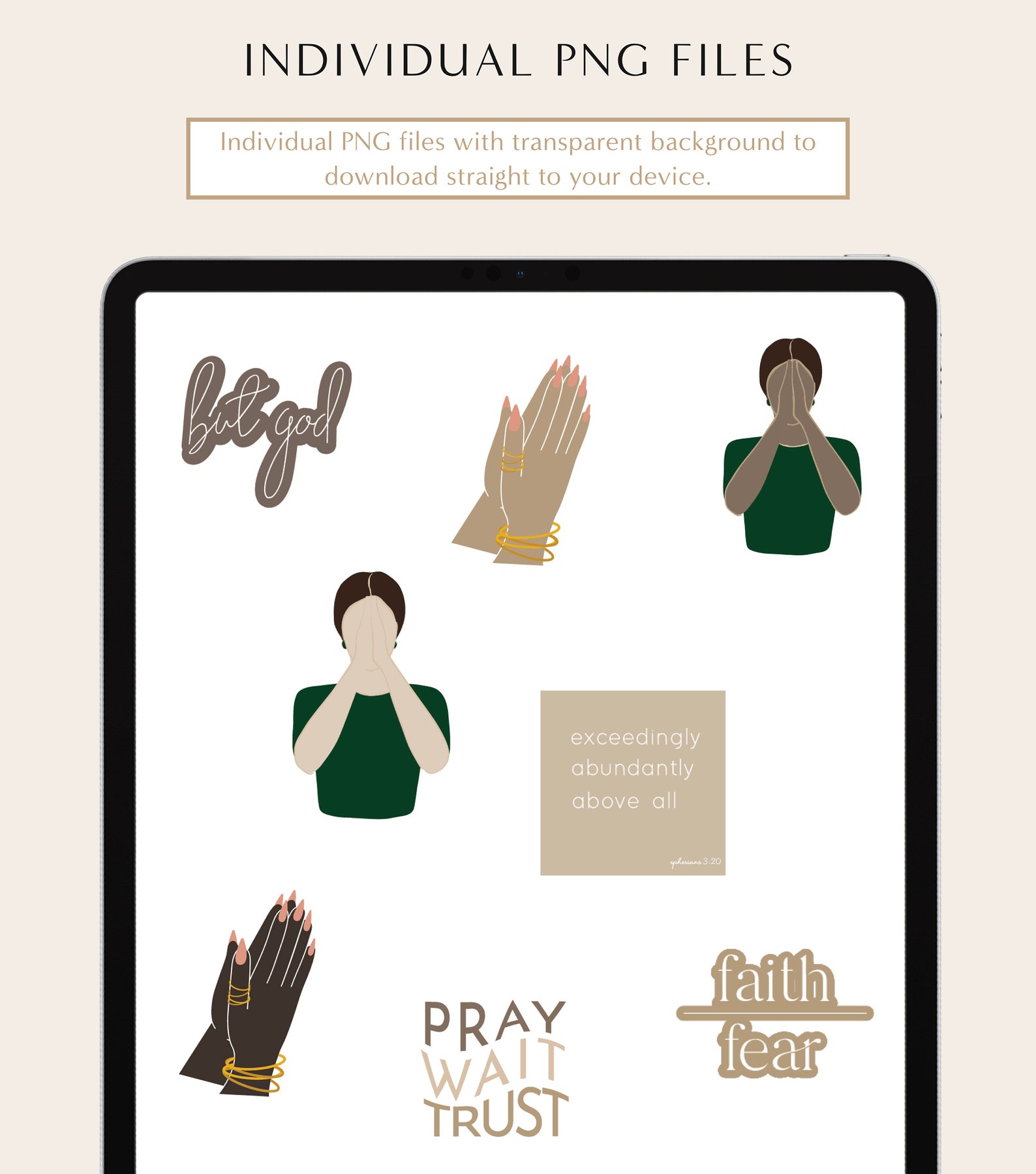 Digital Faith Stickers, Digital Christian Stickers, Digital Bible ...