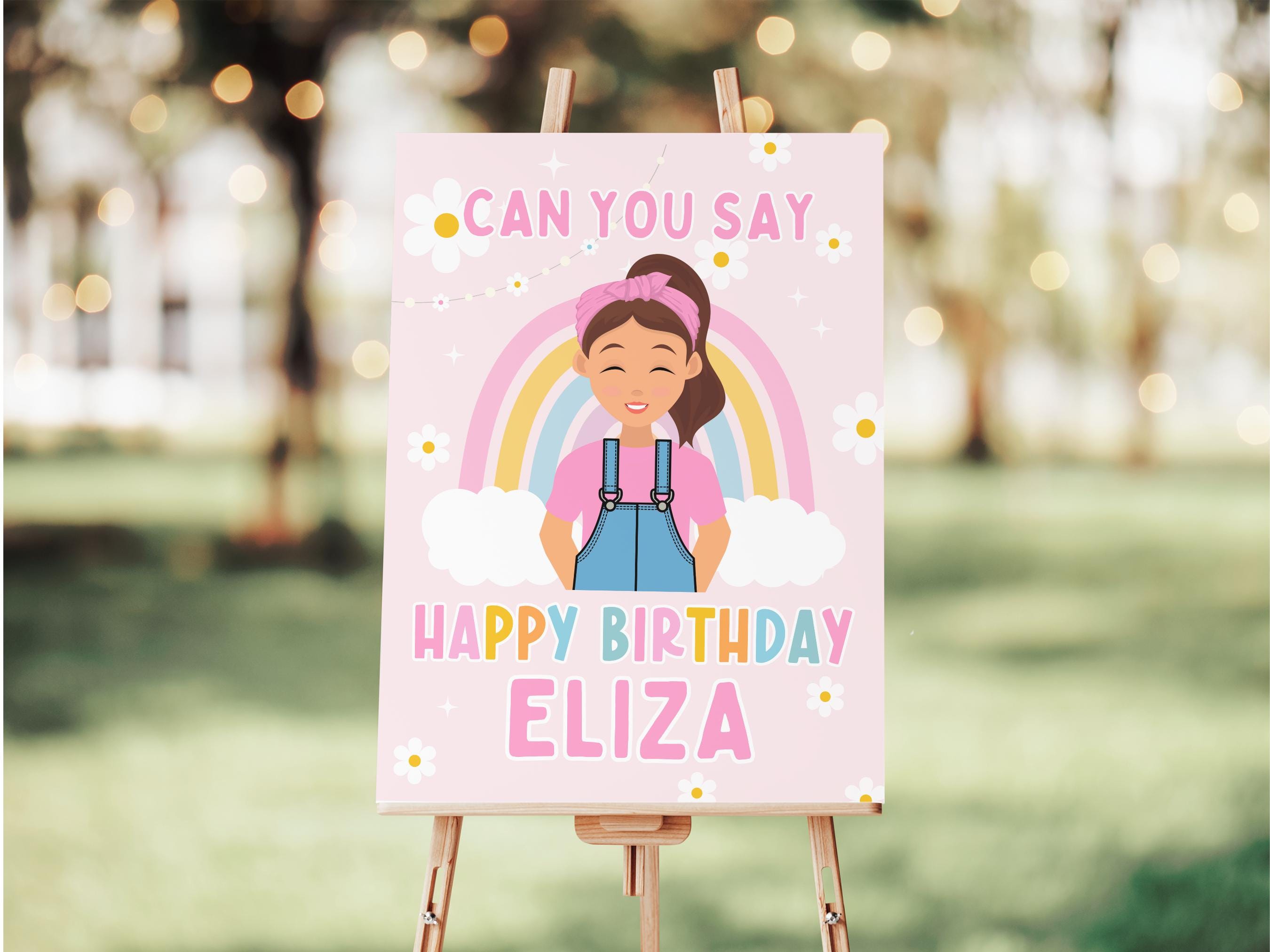 Custom Ms. Rachel Inspired Kids Party Welcome Sign - Can You Say Happy ...