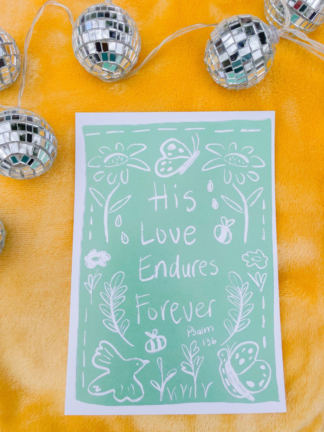 His Love Endures Forever Art Print - Etsy