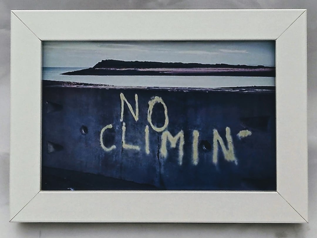 No Climin Framed Street Art Print - Etsy