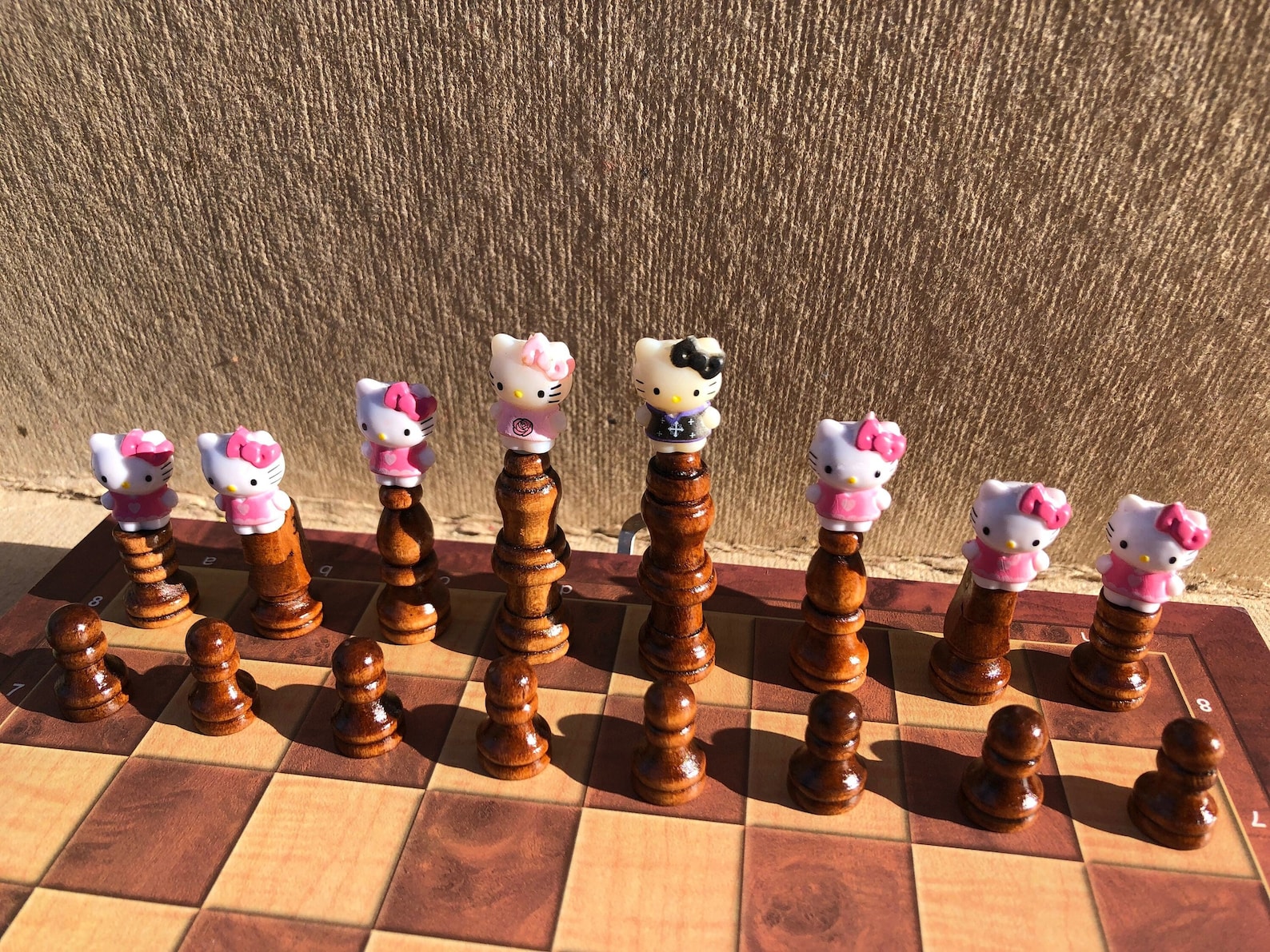 Cats Hello Kitty Chess Set - Etsy