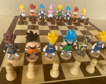 Vintage Dragon Ball Z 3D Chess Set 2002 by Deagostini Licensed by AB ...