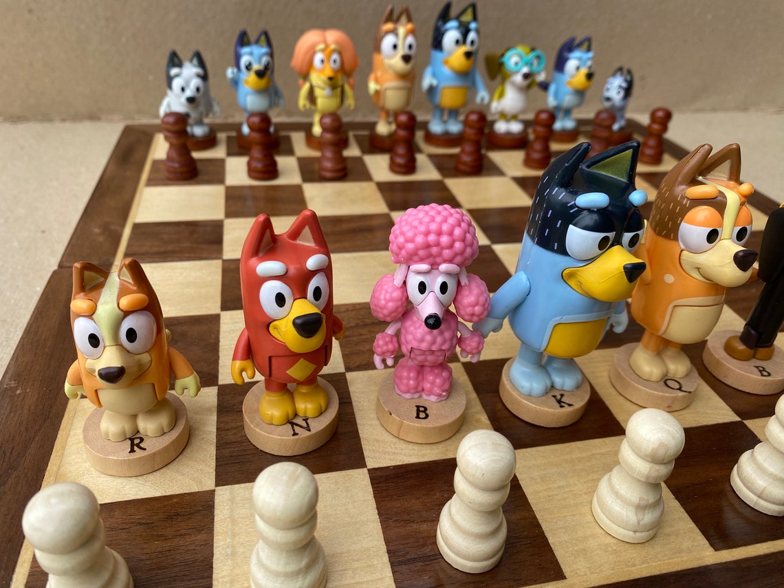 4 Bluey Chess Set - NEW - Etsy