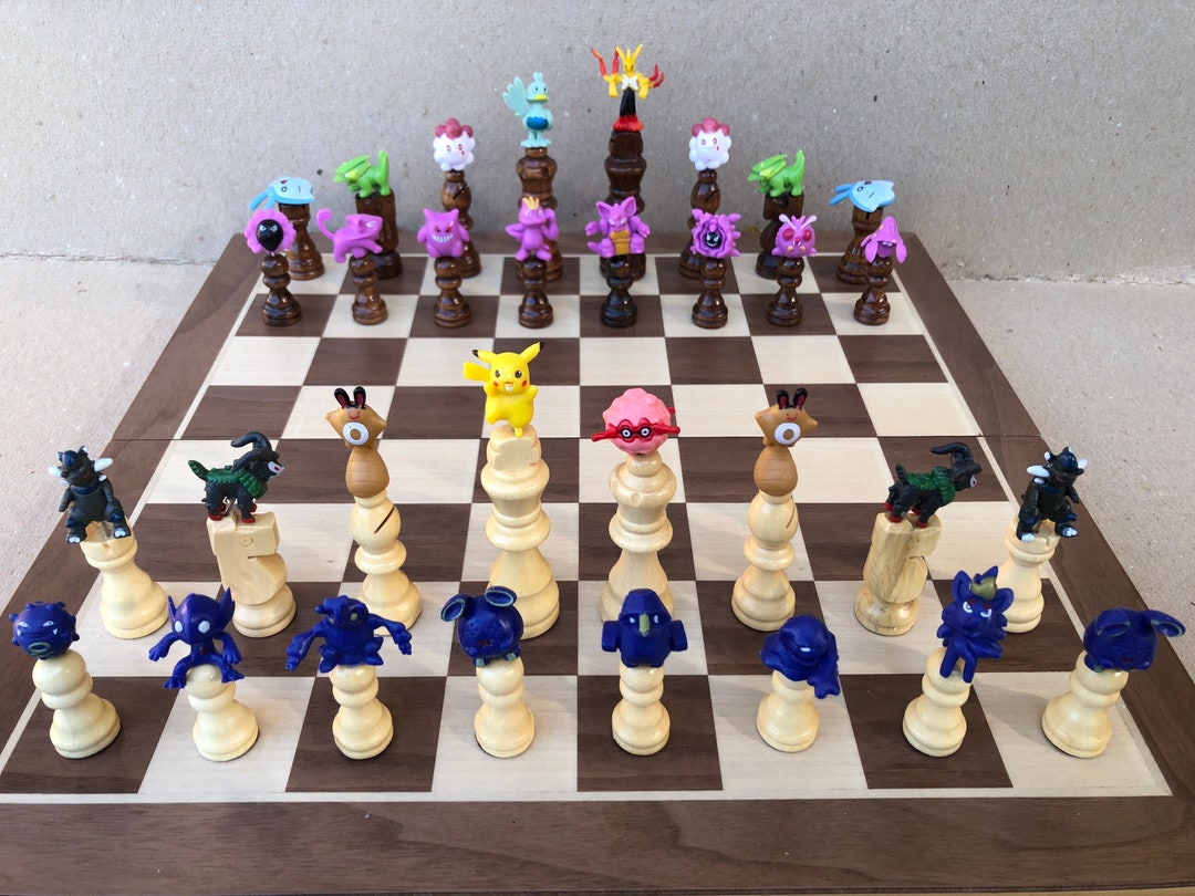 Pokemon Chess Set - Blue Purple - Etsy