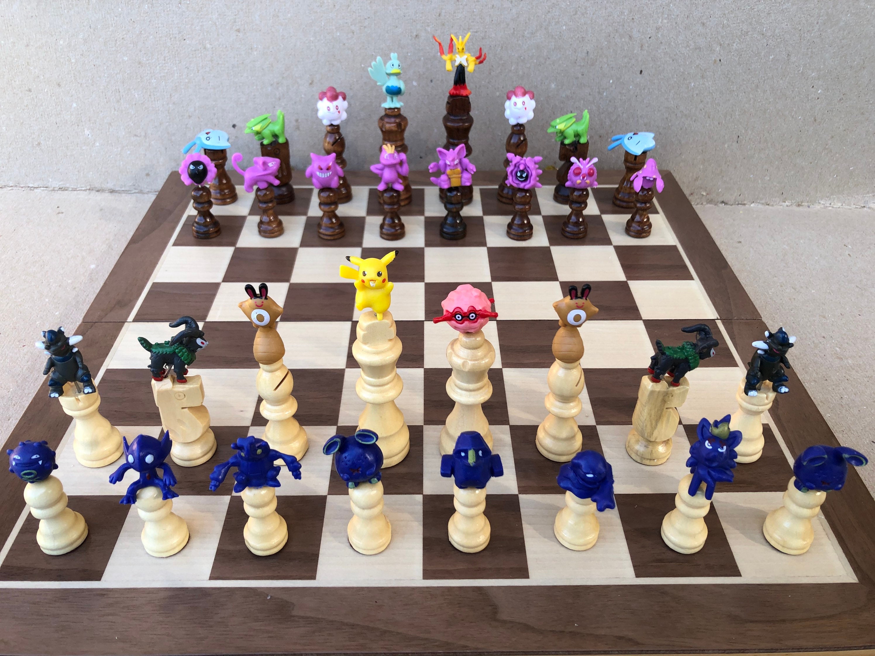 Magnetic Pokemon Chess Set - Etsy