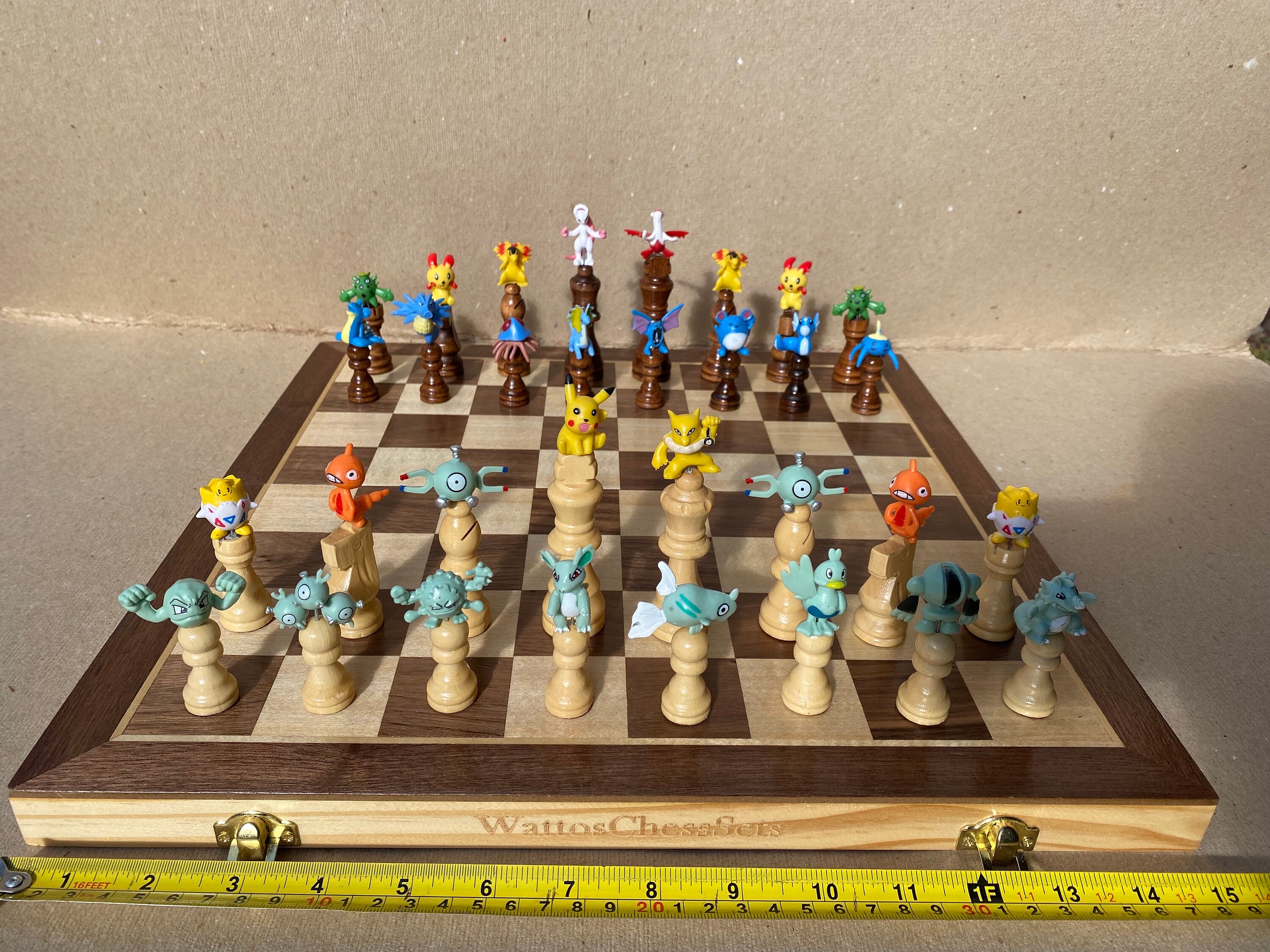 Pokemon Chess Set Aqua Blue1 - Etsy
