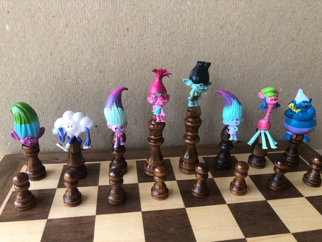 Trolls Chess Small Set - Etsy