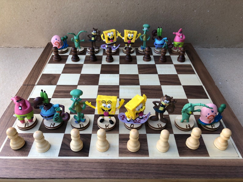 Sponge Bob Chess Set - Etsy