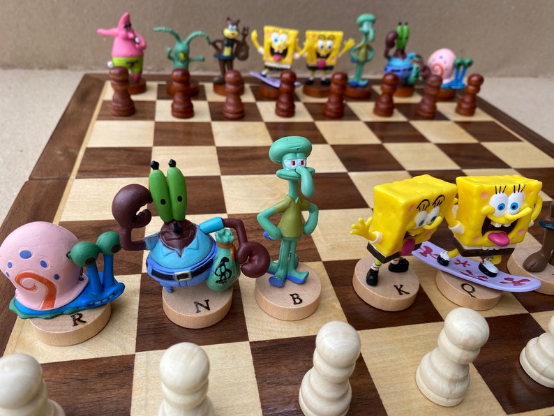 Sponge Bob Chess Set - Etsy