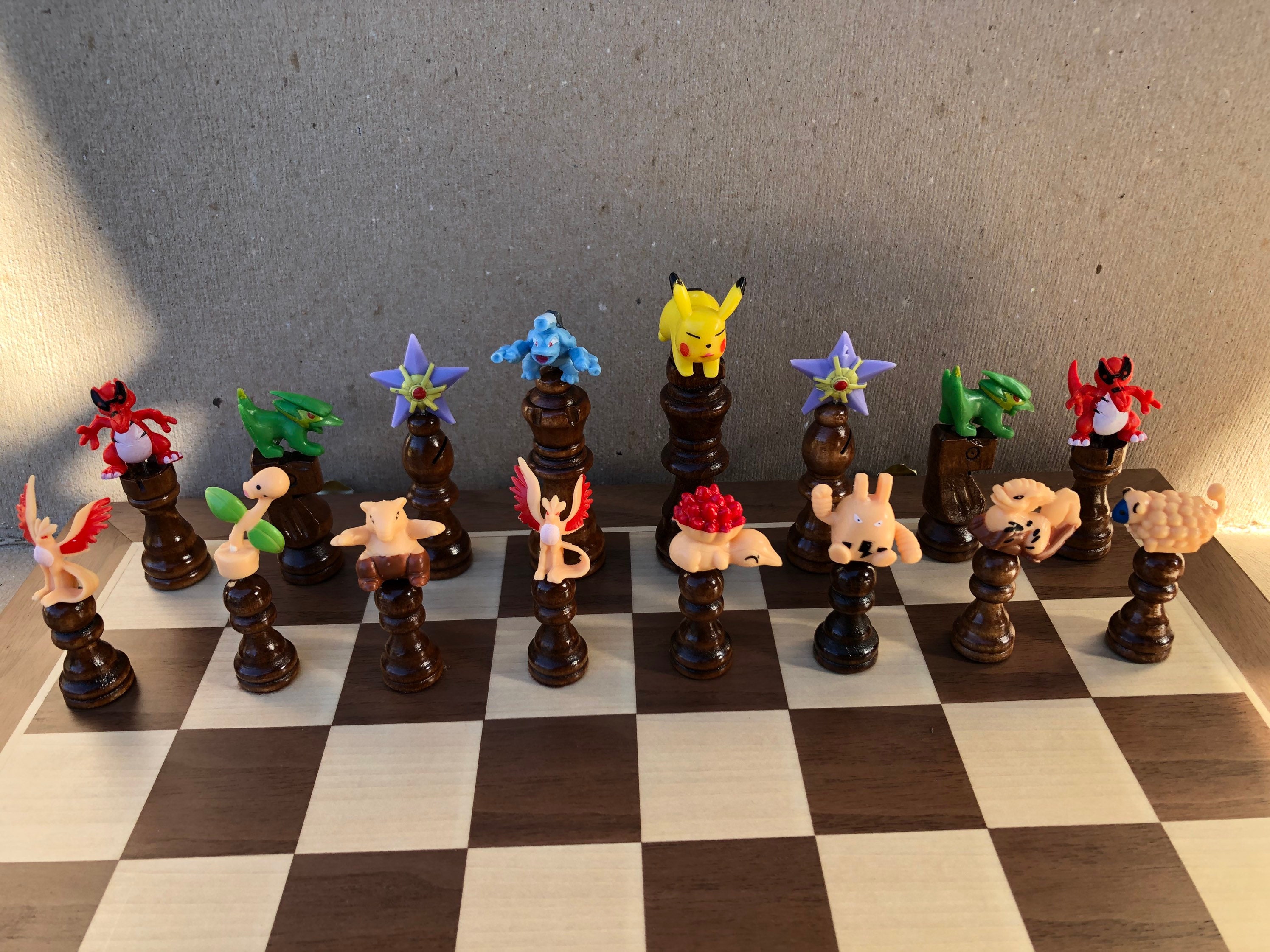 Pokemon chess set | Etsy