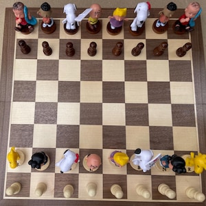 Charlie Brown Sally and Snoop Chess Set - Etsy