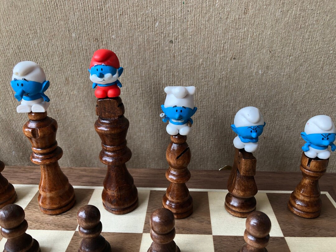 Smurfs Chess Set No. 3 - Etsy