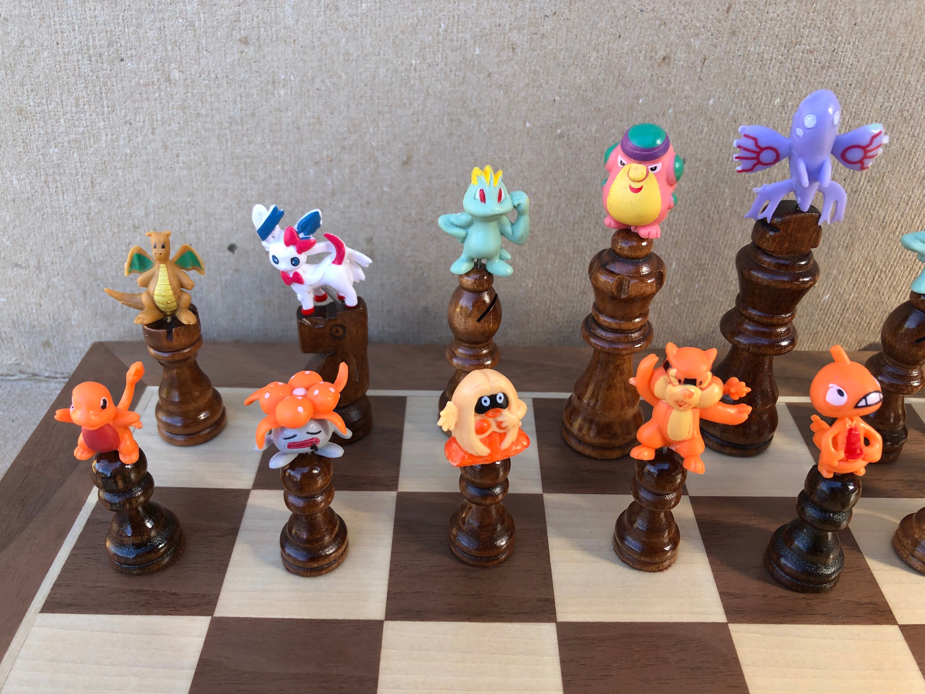Pokemon Chess Set Orange Green Single - Etsy