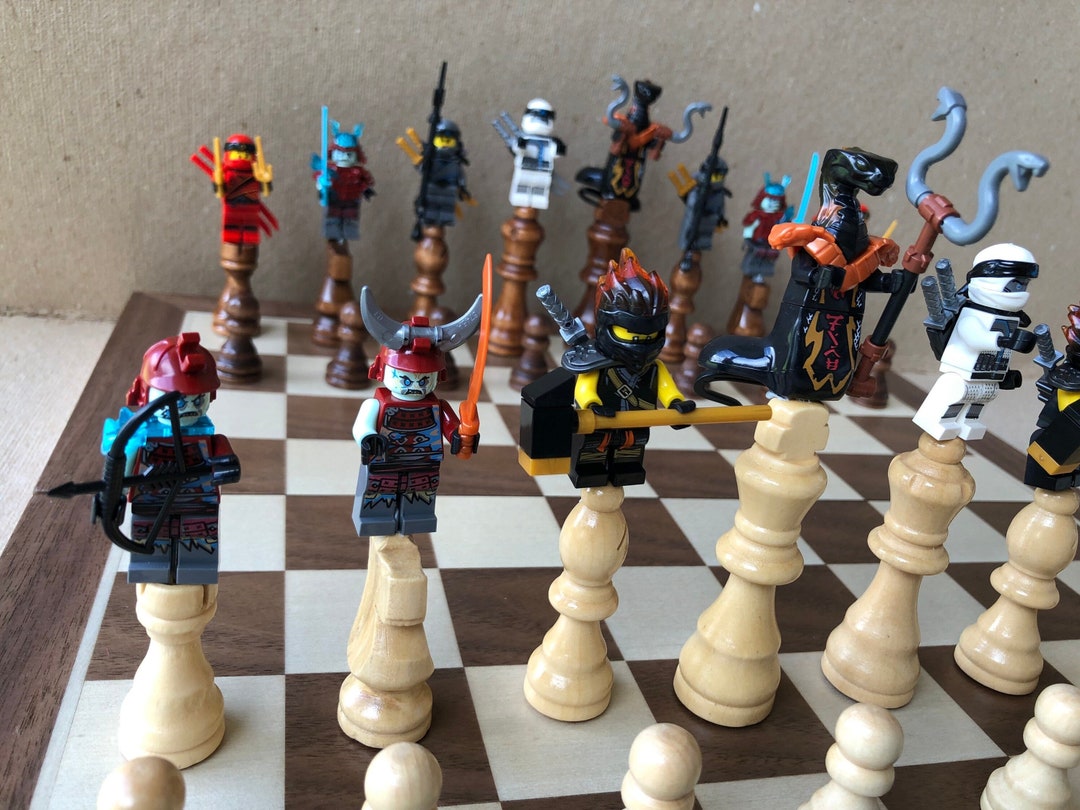 Ninja 5 Block Chess Set - Etsy