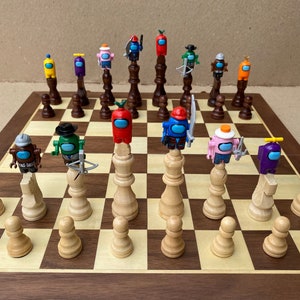 Among Us 3 Chess Set - Etsy