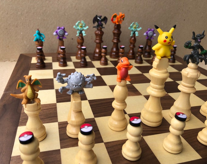 Magnetic Pokeball Pokemon Chess Set - Etsy