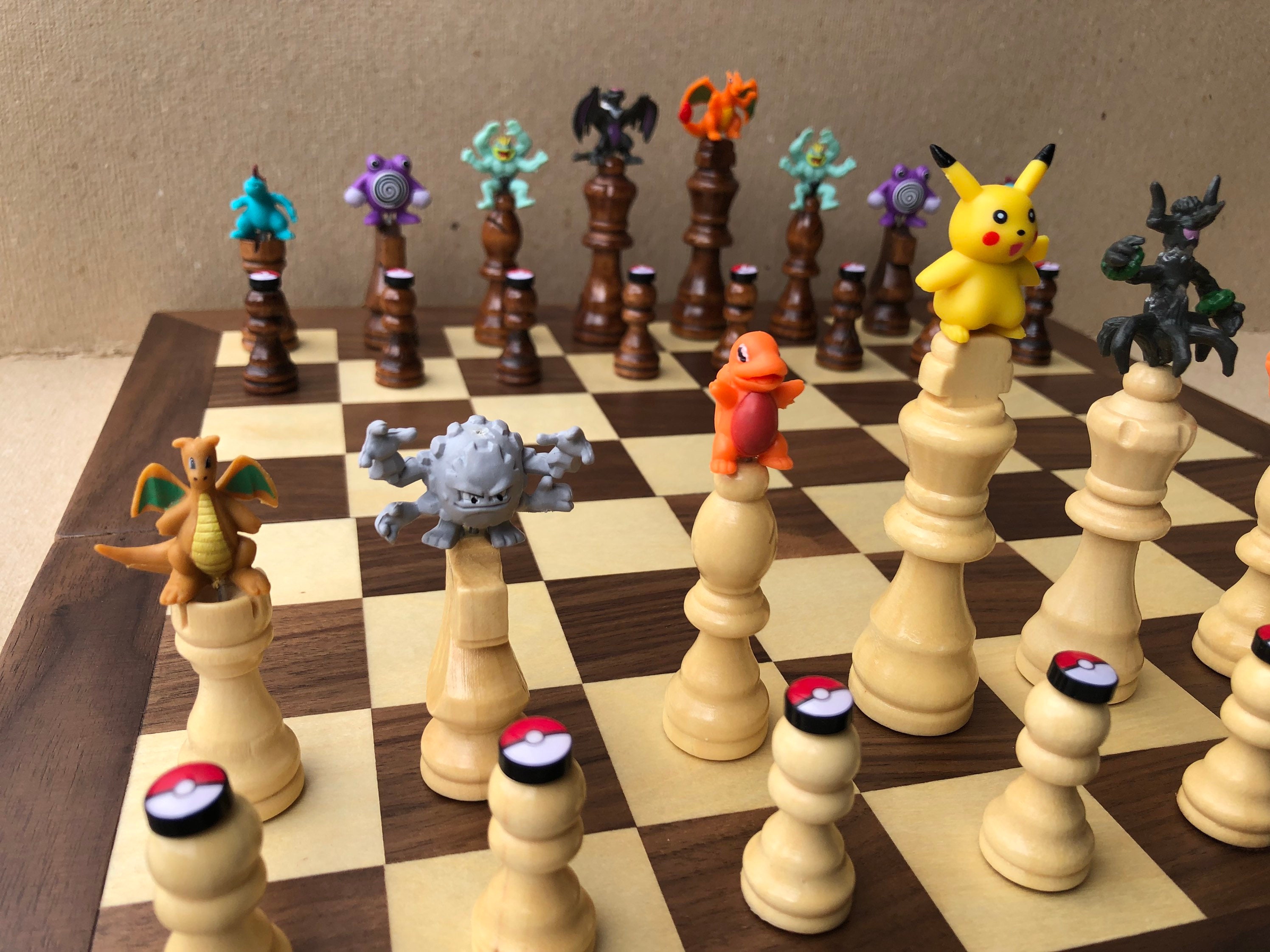Magnetic Pokeball Pokemon Chess Set - Etsy