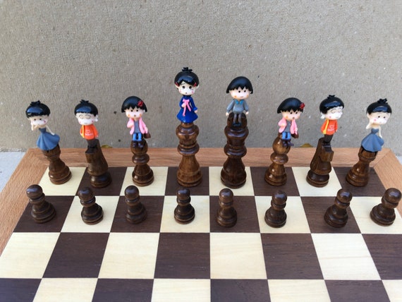 Magnetic Chibi Maruko Chan chess set - glwec.in