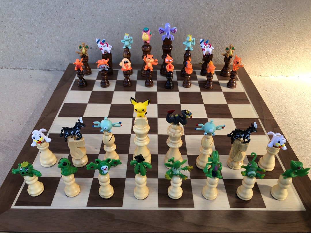 Pokemon Chess Set - Orange Green Single - Etsy