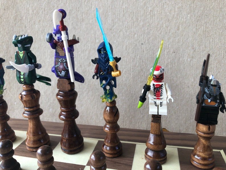 Ninja 3 Block Chess Set - Etsy