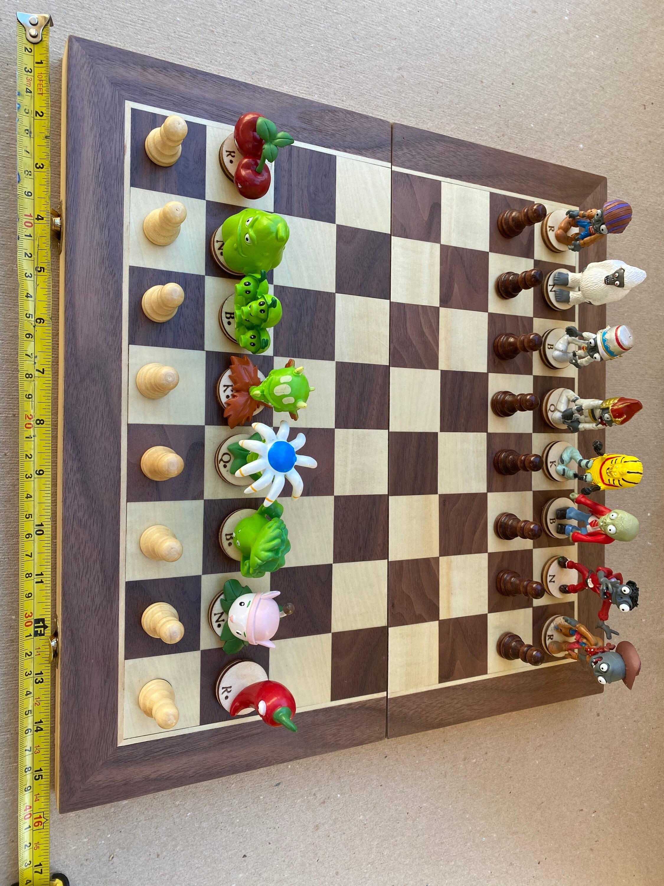 6 Plants Vs Zombies Small Chess Set - Etsy