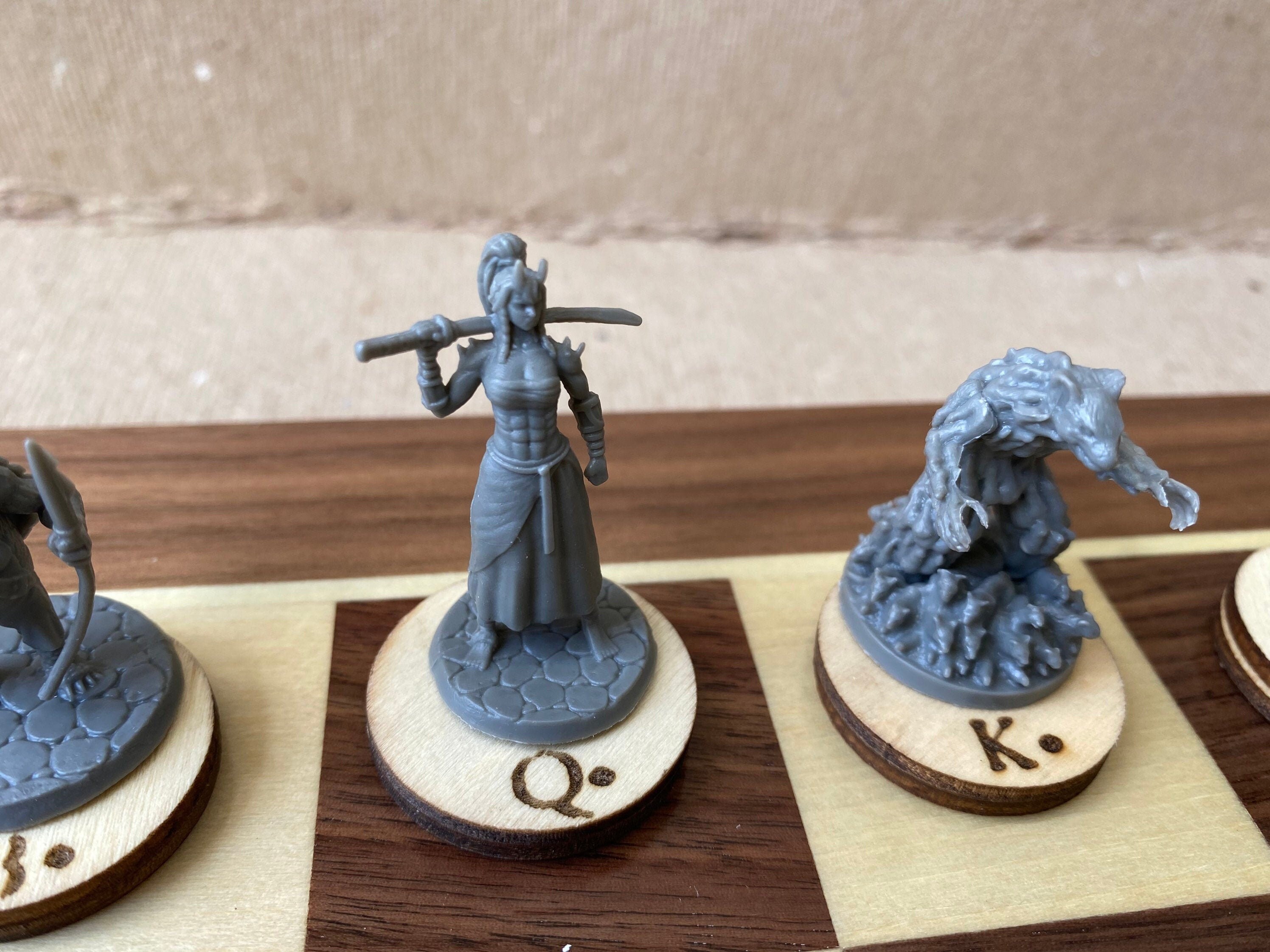 Dnd Grey Purple 2 Chess Set - Etsy