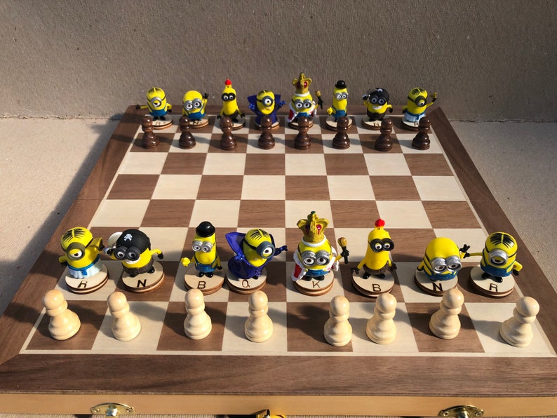Hand Made Minions Chess Set - Etsy
