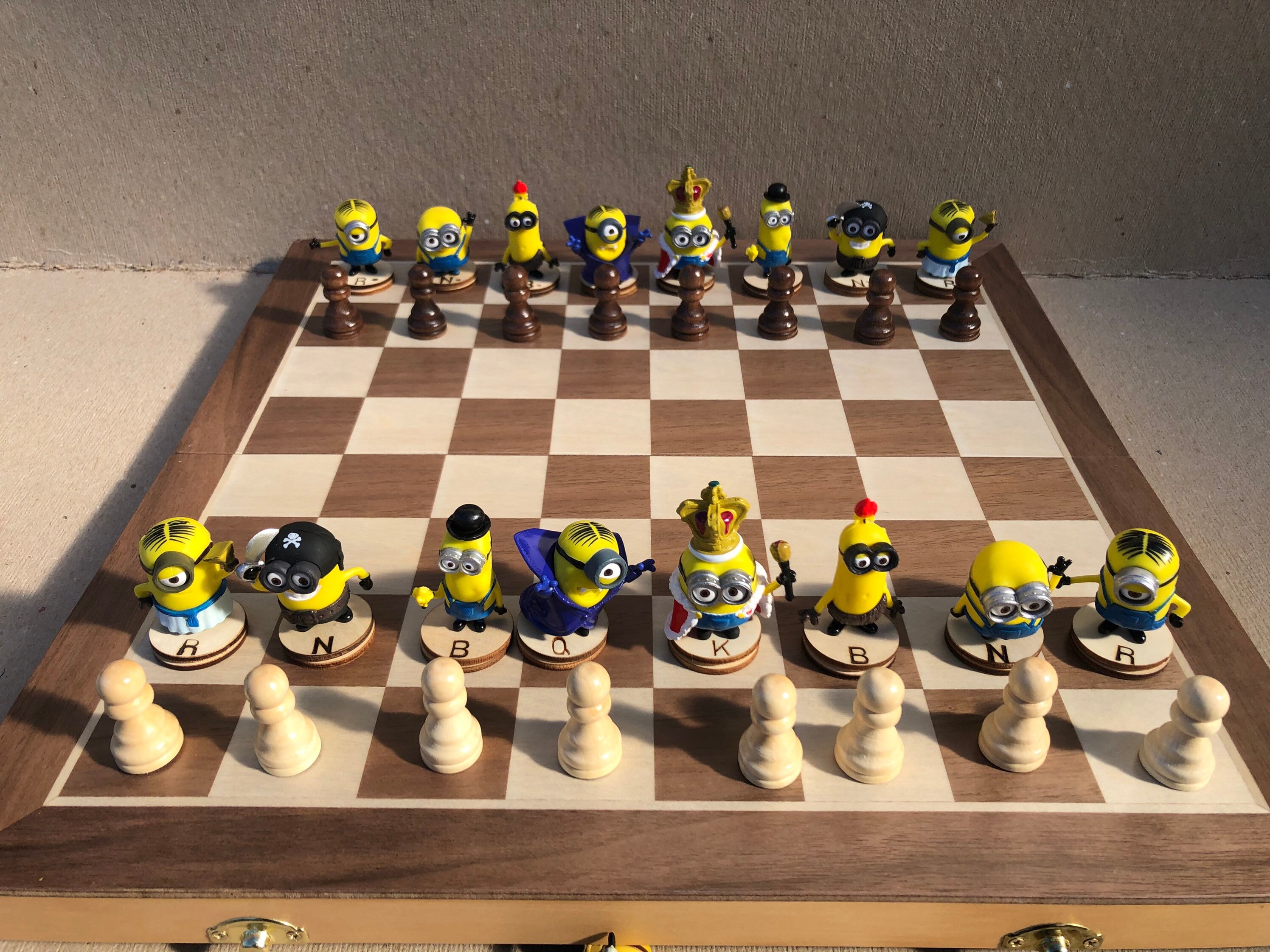 Hand Made Minions Chess Set - Etsy
