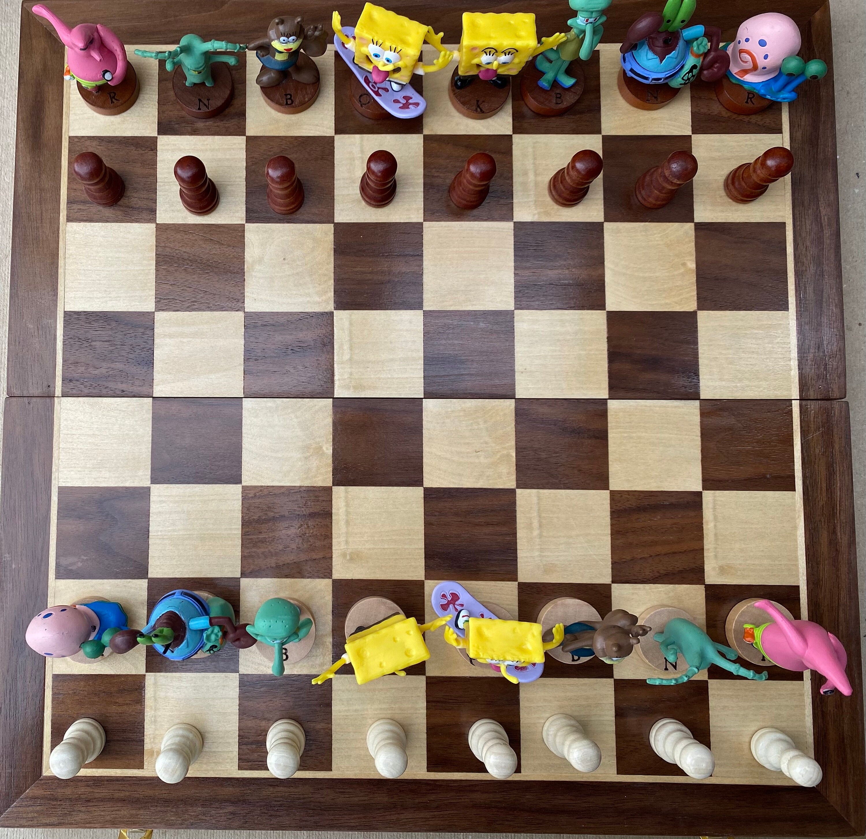 Sponge Bob Chess Set - Etsy