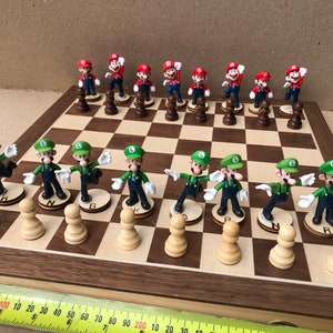 Mario V Luigi Chess Set - Etsy